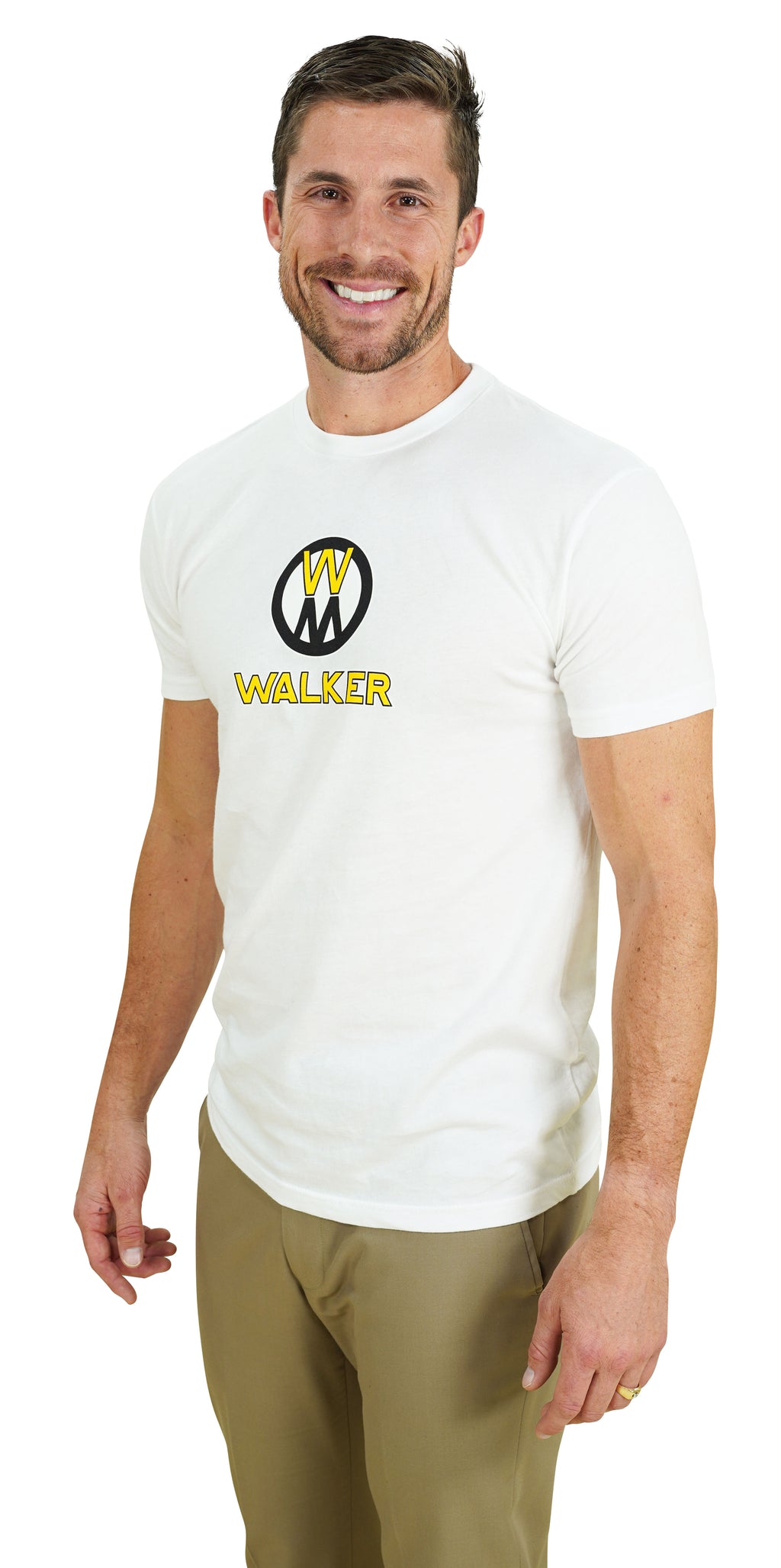 White Stacked Logo Tee – Walker Ware